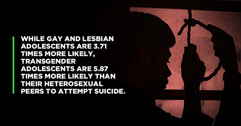 LGBT Youth Are At Least Six Times At A Higher Risk For Suicide Attempts
