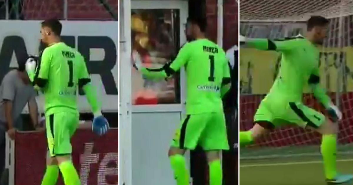 Goalkeeper Takes Time Wasting Tactics To New Heights, Goes Back To ...