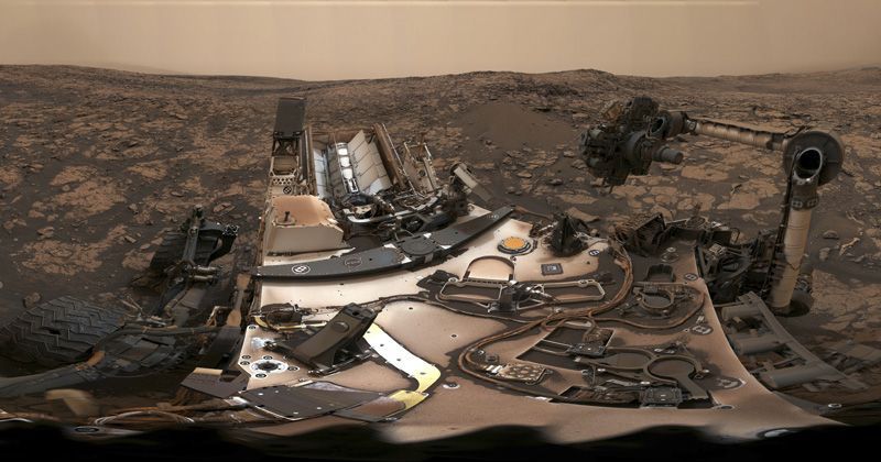 NASA's Curiosity Rover Clicks A Stunning Selfie Under Dusty Martian Skies