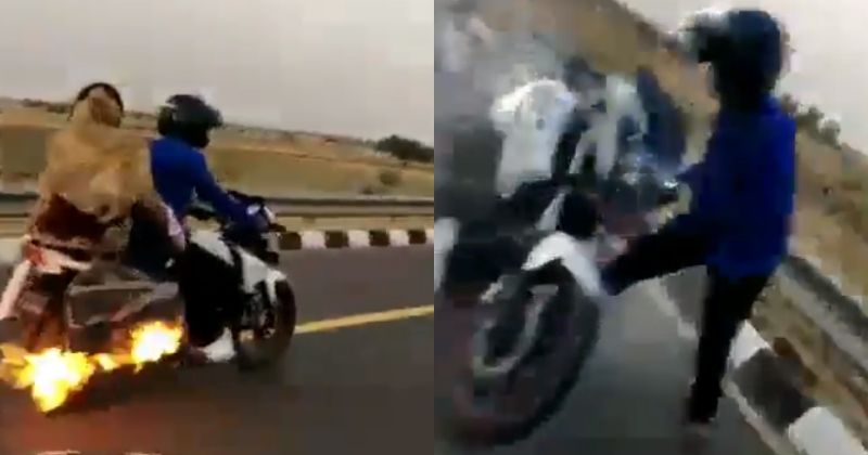UP Police Save Two People By Alerting Them After Their Bike Catches ...
