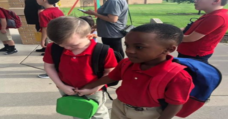 Kid Sees Classmate With Autism Crying In The Corner, He Grabs His Hand ...