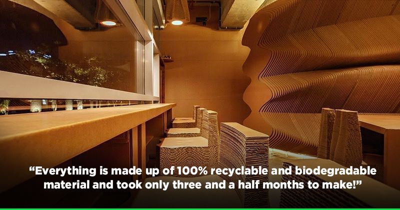 This Indian Cafe Is Made Of Cardboard And 100% Biodegradable Stuff, And ...