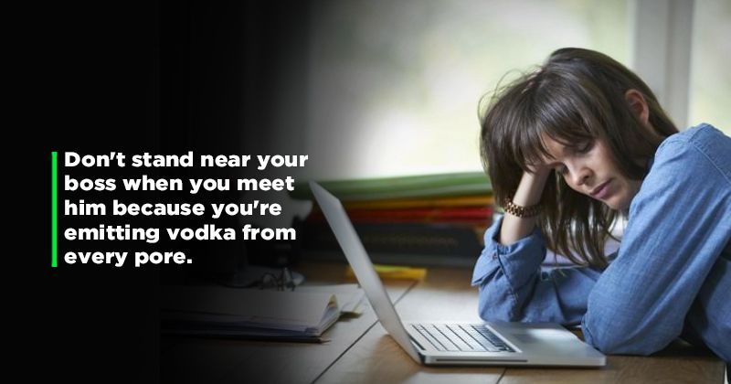 The 13 Stages Of Surviving Hangover At Work