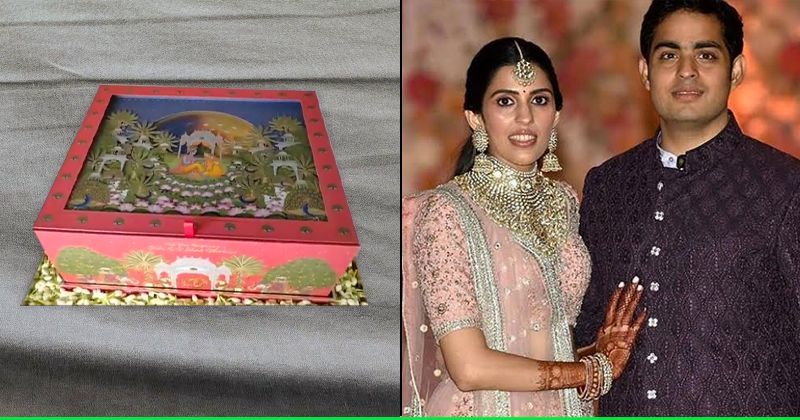 Akash Ambani & Shloka Mehta's Wedding Card Probably Worth A Lakh Is ...