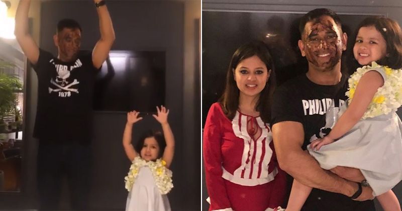 MS Dhoni Dances With Daughter Ziva To Celebrate Birthday Bash With ...