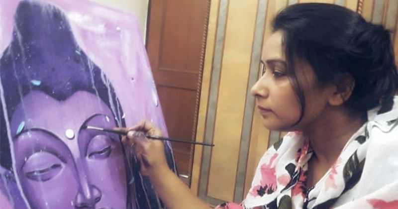 life struggle of a varanasi lady poonam rai who became renowned painter