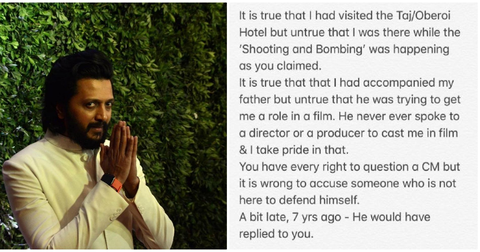 'You Are Seven Years Late', Riteish Deshmukh Slams Piyush Goyal For ...