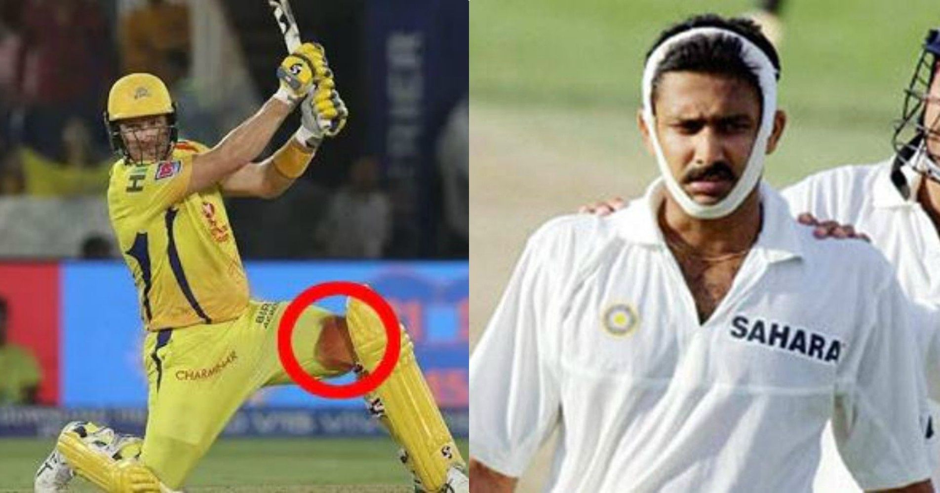 Shane Watson Playing With A Bloody Knee + 6 Times Cricketers Battled ...