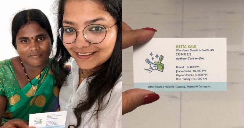 Woman Designs A Visiting Card For Her Domestic Help & People Can't Stop ...