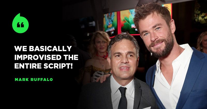 Mark Ruffalo And Chris Hemsworth Improvised Most Of 'Thor Ragnarok ...