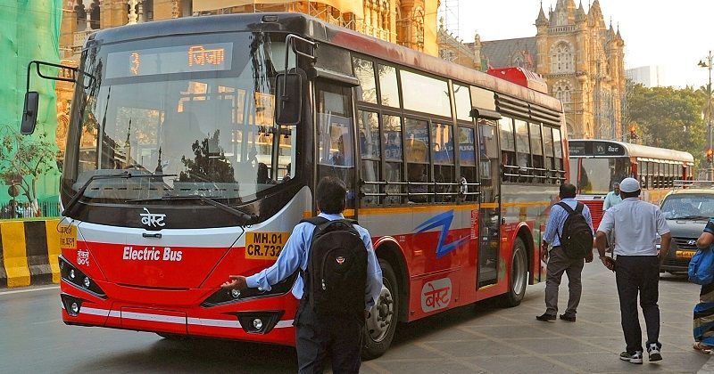BEST Electric Bus In Mumbai Starts Emitting Smoke Causing Panic