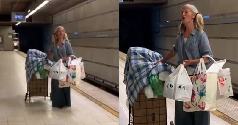 Watch: Melodious Homeless Woman Sings Opera At Los Angeles Metro Station