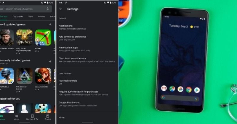 Gmail And Google Play Store Apps Are Now Getting A Dark Mode Setting On ...