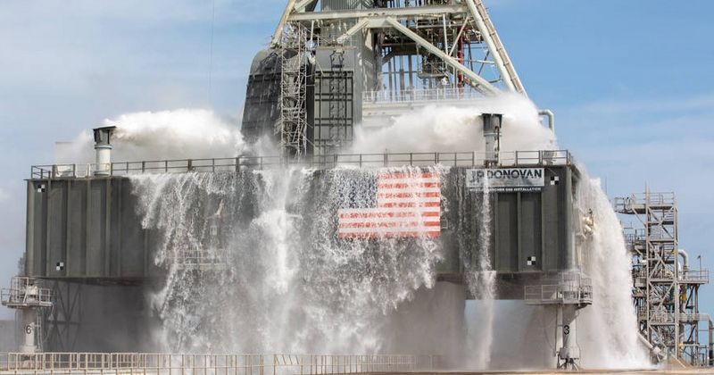 Watch NASA Splash 17 Lakh Litres Of Water In 30 Secs To Test Its SLS ...