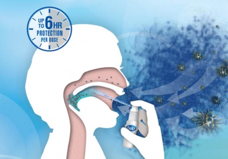 Now, oral antiseptic spray to combat colds and flu