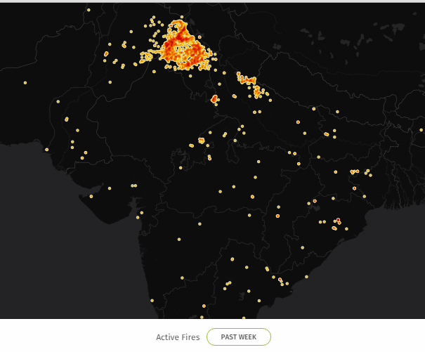 Satellite Images Show How Smoke From Punjab's Burning Fields Are ...