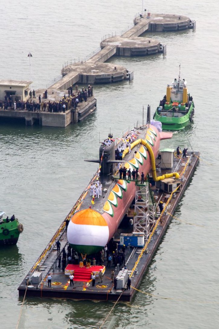 India's First Conventional Submarine, The Kalvari, Goes To Sea For The ...