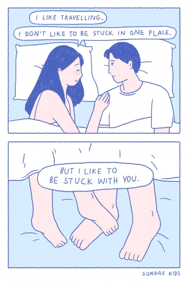 10 Adorable, Completely Relatable Illustrations About People In Love