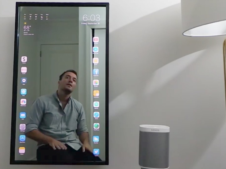 Guy Creates Touchscreen Mirror Modelled On Apple’s iOS 10 & It's Really ...