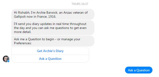 We Decided To Have A Chat With FB's New World War 1 Robot And It Didn't ...