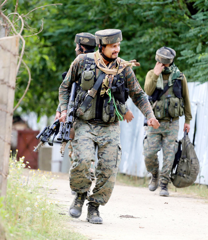 4 Pakistani Terrorists Killed And One Caught In J&K Near The LoC, Encounter In Progress