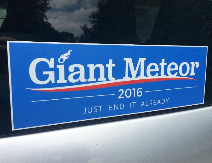 13% Of Americans Would Vote For 'Giant Meteor Hitting Earth' As ...
