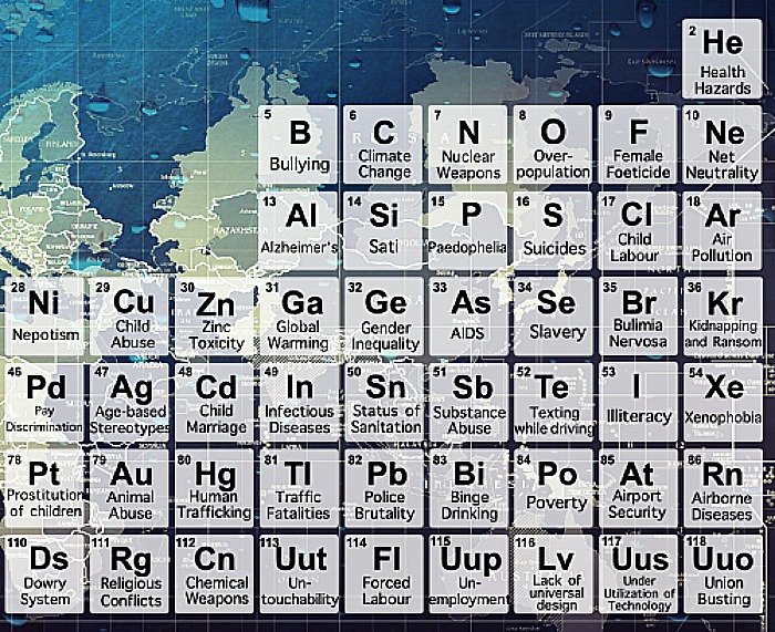 This 17-Year-Old Girl Redesigned The Periodic Table With Social Evils ...