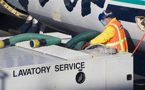 Ever Wondered Where All The Waste From An Airplane Lavatory Goes?