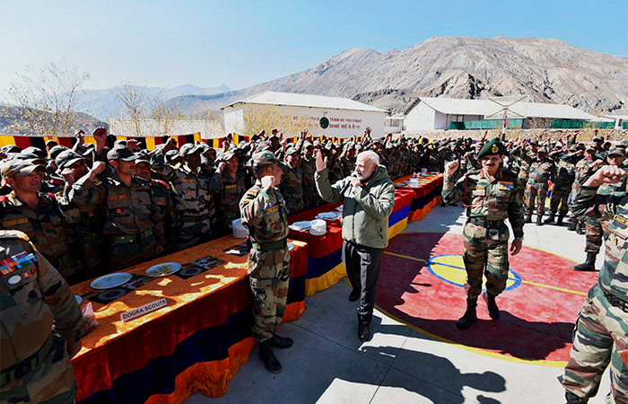 PM Narendra Modi Celebrates Diwali With Soldiers Near China Border
