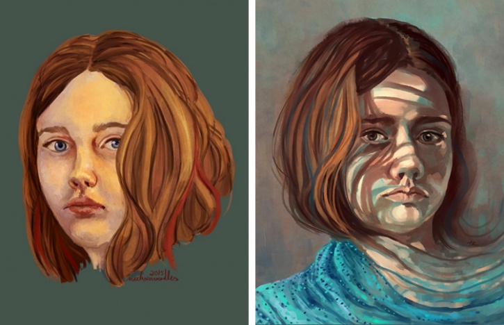 Stunning Before And After Sketches By Artists Prove That Practise Does ...