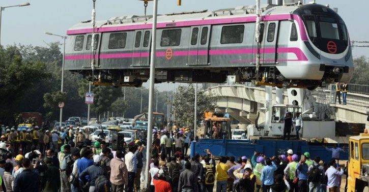 Driverless Delhi Metro Derails Just A Week Before Inauguration By PM Modi