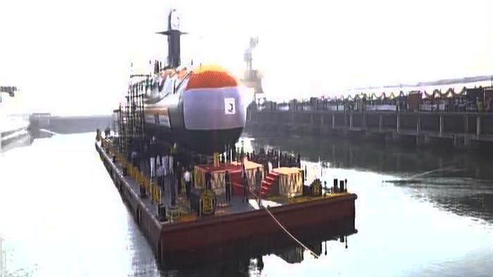 Indian Navy's Second Scorpene Class Submarine INS Khanderi Launched Today