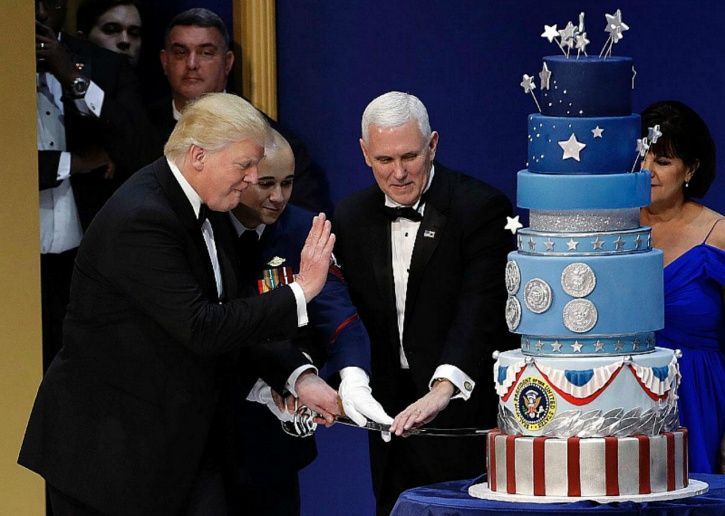 Trump Gets Obama's 2013 Cake Copied For His Inaugural Ball, Then Cuts ...