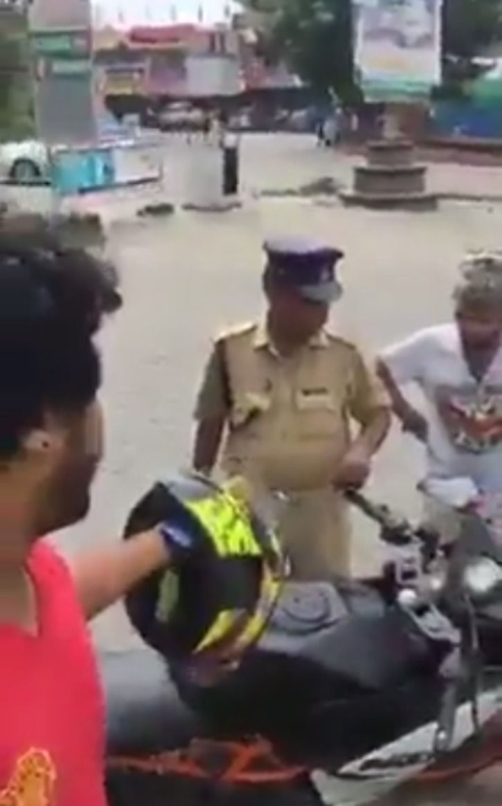 Kerala Cops Stop Biker In Full Safety Gear And Take Off With His Costly ...