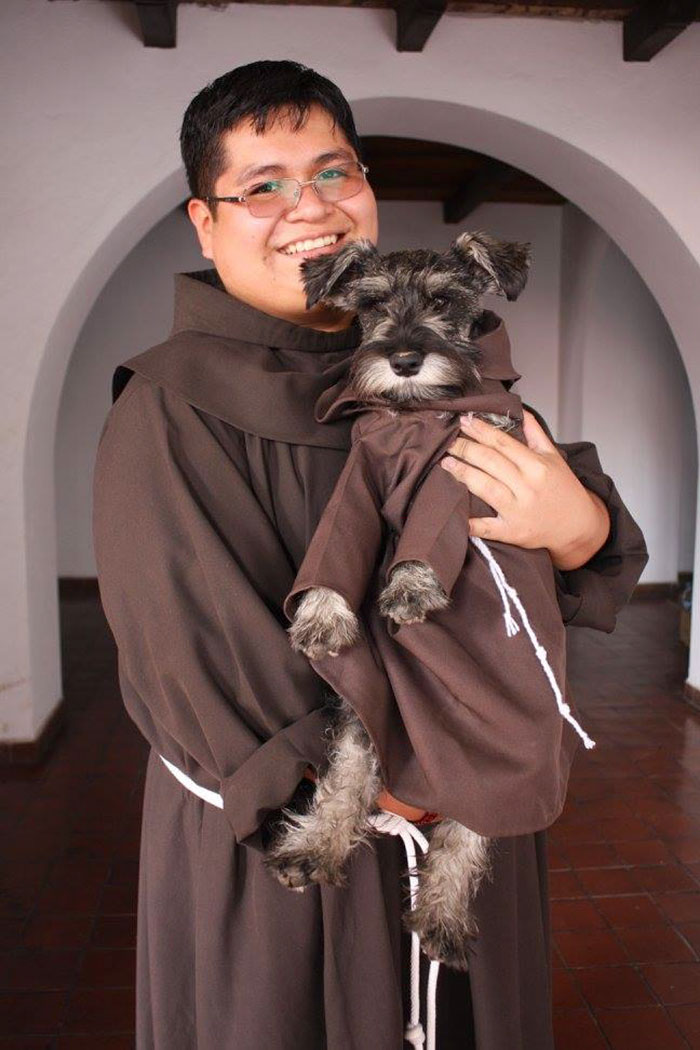 Meet Friar Moustache, A Cute Little Stray Dog Who Is Now Living His ...
