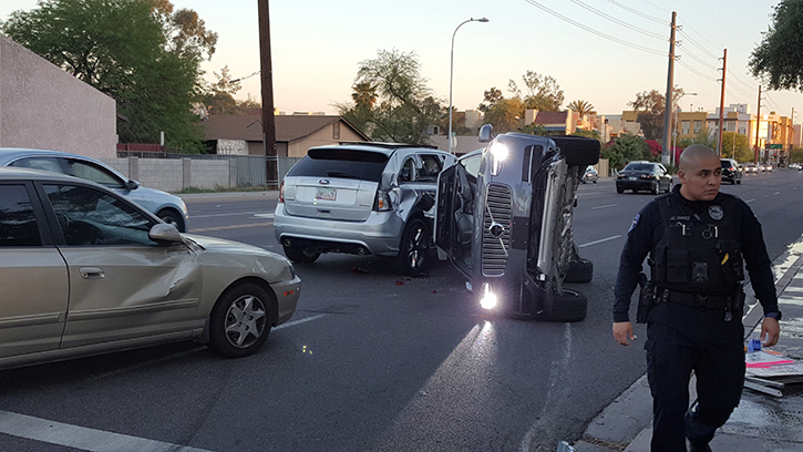 Uber’s Autonomous Car Crashes & Flips Sideways, Company Suspends Driver ...