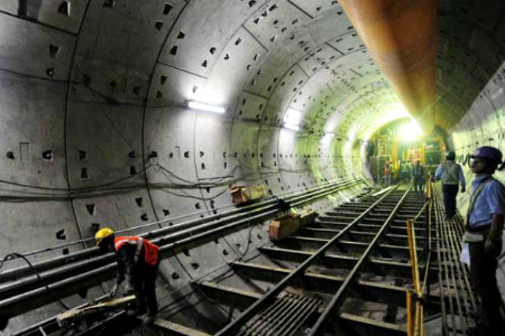 Construction Of India's First Underwater Rail Tunnel Finishes Before ...