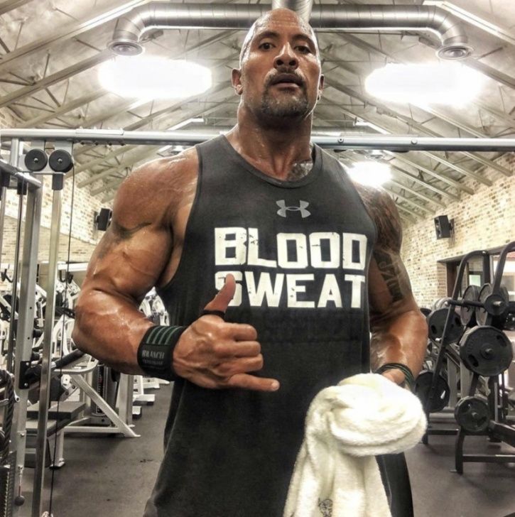 The Rock Carries 40,000 Pounds Of Weight To All His Shoots!
