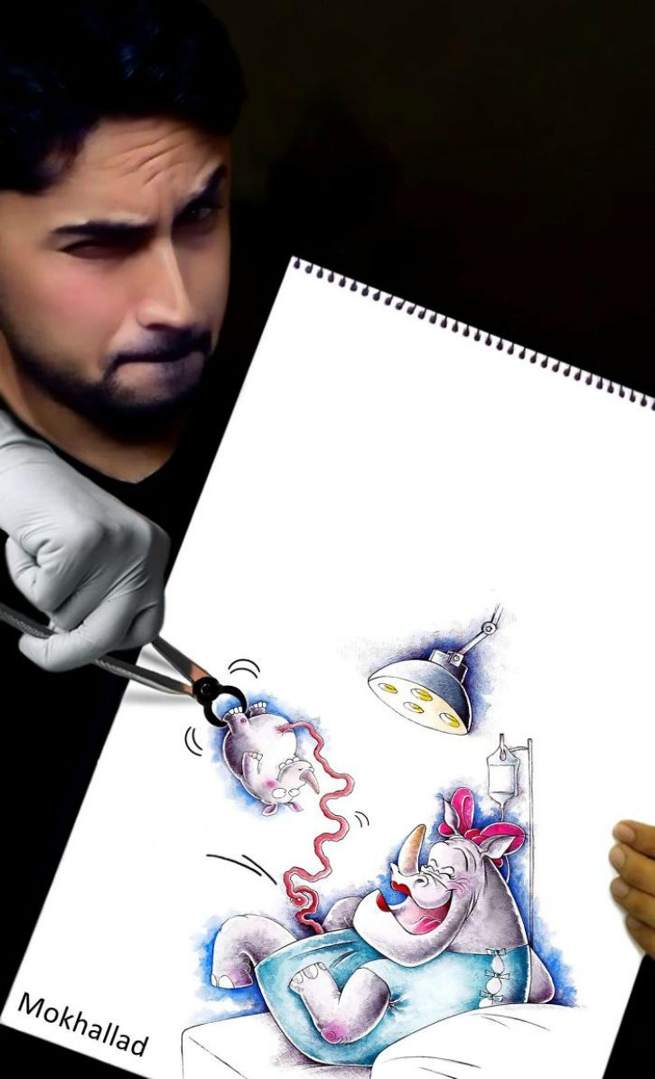 This Artist And Pharmacist Combines Sketches With Real-Life Objects To ...