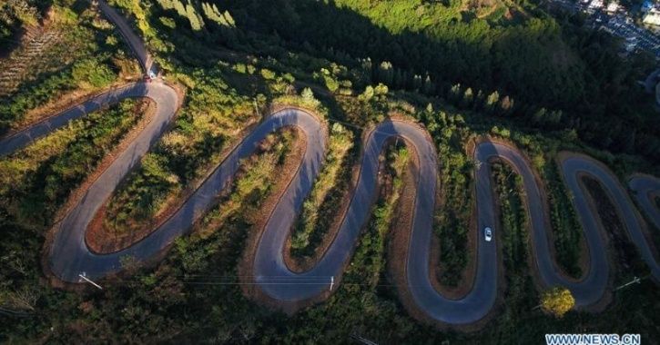 This Crazy Winding Road In China With 68 Hairpin Bends Is THE Best ...