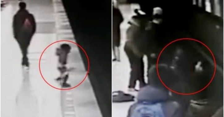 Watch An 18-Year-Old Jump To Save A Toddler After He Falls On Train Tracks