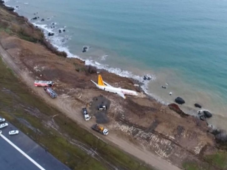 Passenger Plane With 162 People Aboard Skids Off Runway & Gets Stuck In ...