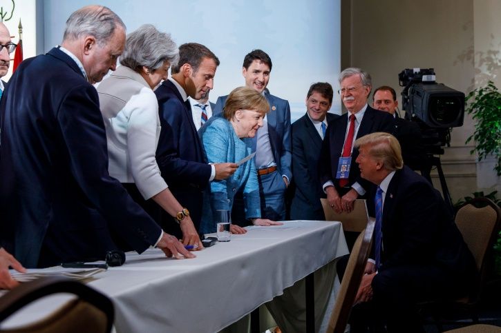 This Photo Of Angela Merkel Surrounded By Other World Leaders Is The ...