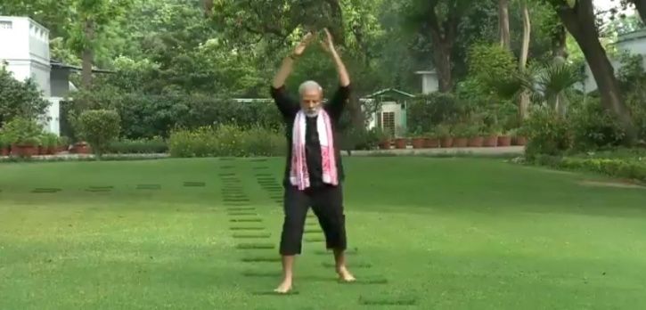 PM Modi Responds To Kohli's Fitness Challenge With His Workout Video ...