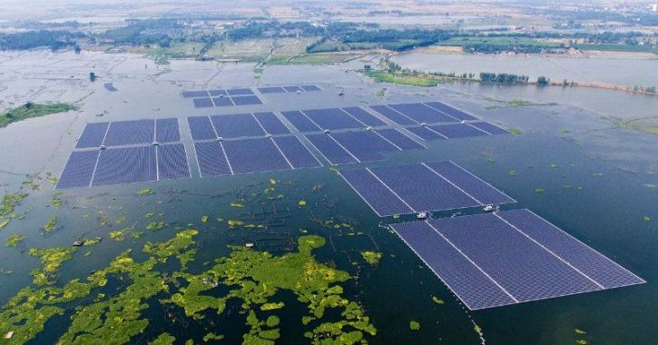 How To Solve Climate Change? With Giant Floating Solar Farms That Suck ...