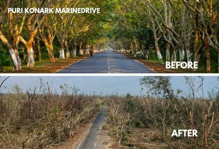 Heartbreaking Pictures Show Odisha Before And After The Devastation Of ...