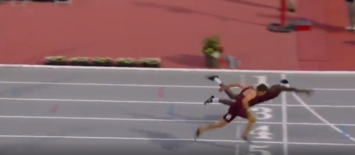 US Hurdler Takes A Nosedive At The Finish Line & Wins Gold, Leaves ...