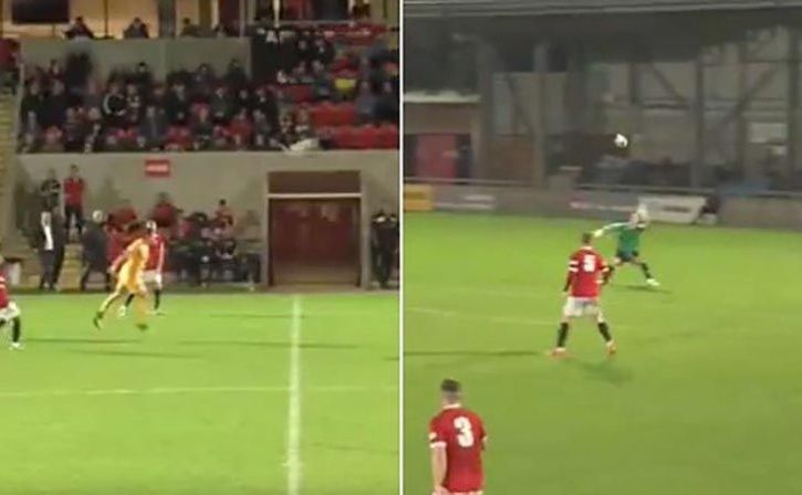 English Club Footballer Does The Impossible, Scores An Incredible ...