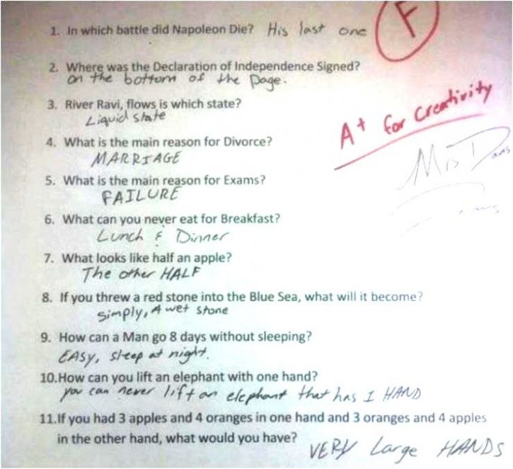 These Kids Got The Answers Wrong, But Scored On Creativity