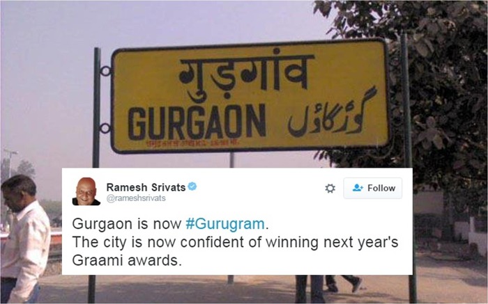 RIP Gurgaon: Hilarious tweets about its rename to Gurugram!